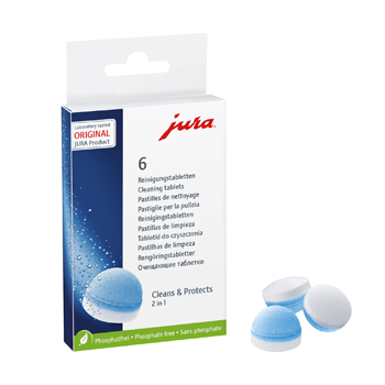 Jura 3-phase cleaning tablets 6 Tabs – Fontanella Importers